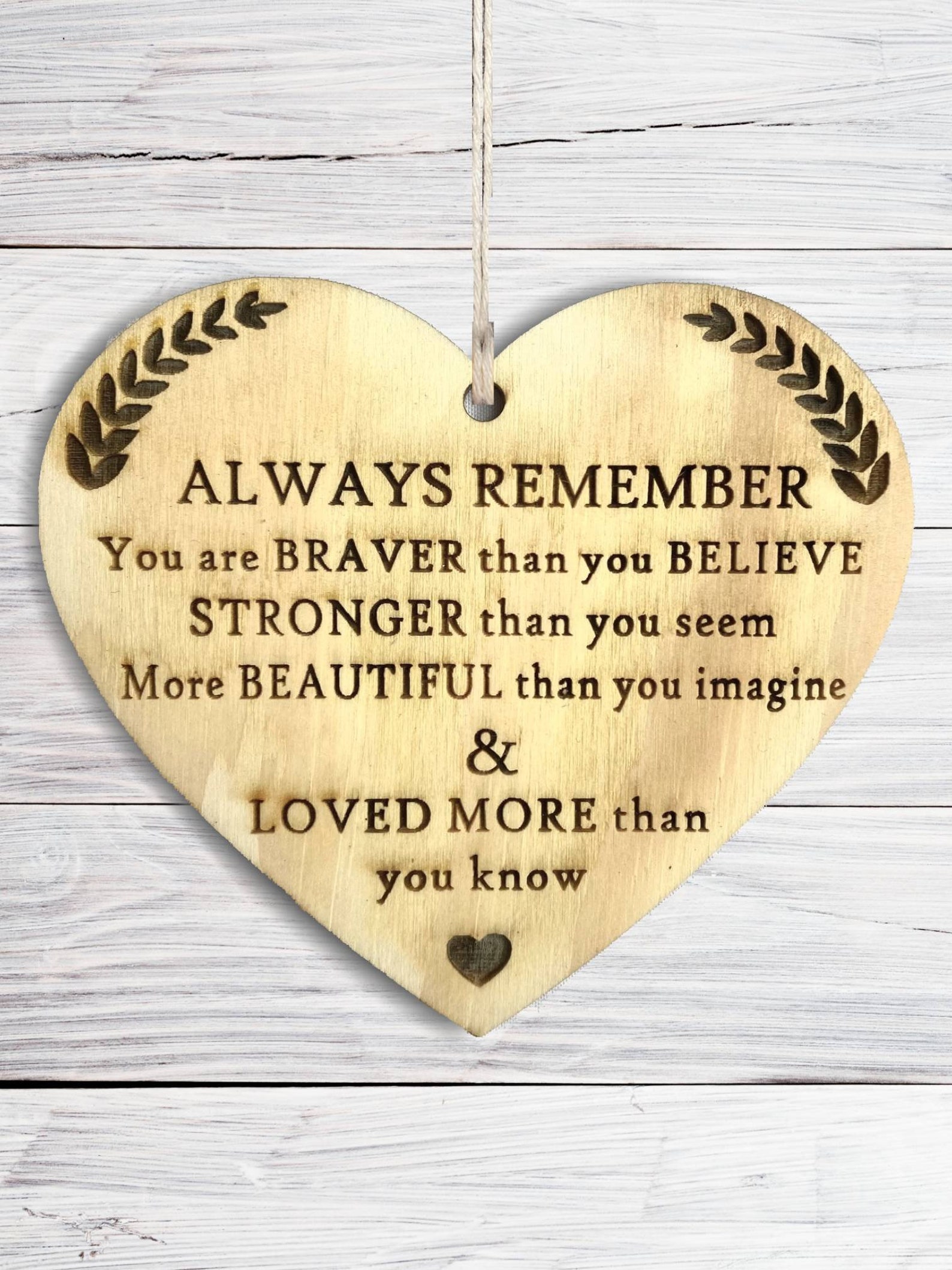 Always Remember - Best Friends Plaque, Wooden Hanging Heart Plaque ...