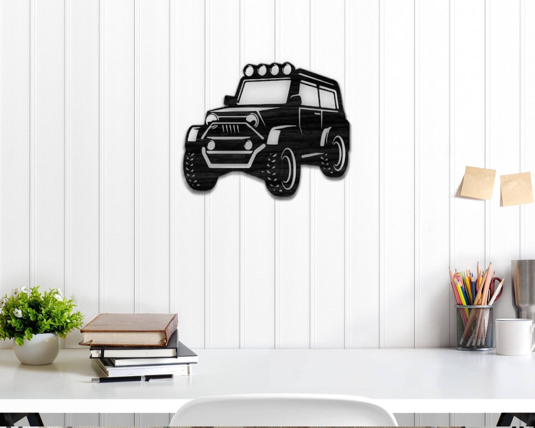 Wooden Jeep Wall Art: Boys Room Decor - Etsy