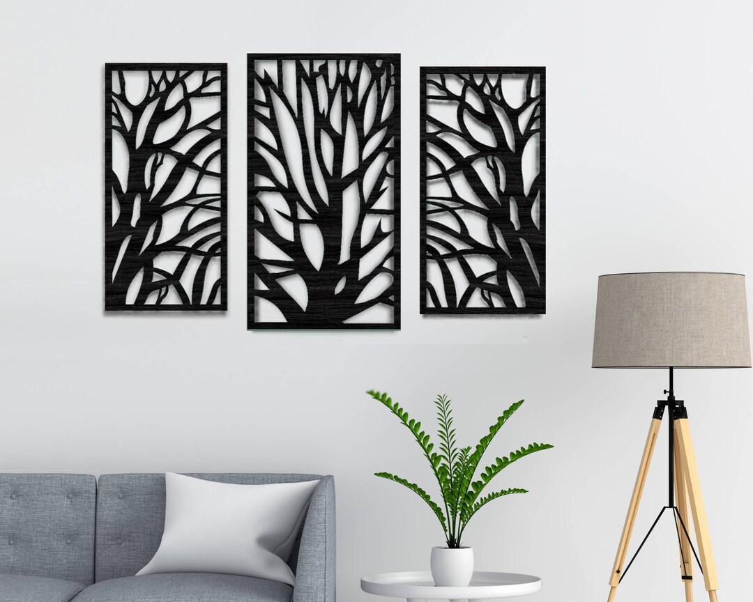 Wooden Tree Decoration, Wooden Tree Wall Decoration Home Decoration ...