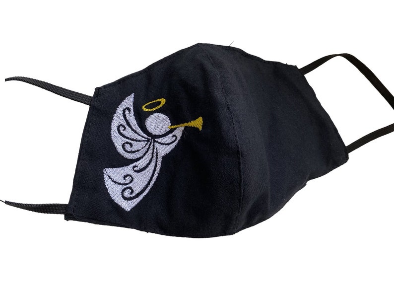 Set of 2 Christmas Angel Face Mask Christmas Mask Angel 3 - Etsy