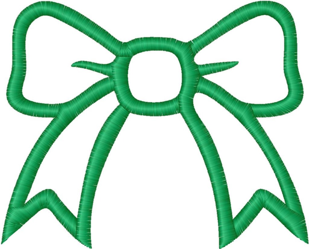 Bow Embroidery Design, 7 Sizes, , Bow Embroidery, Machine Embroidery ...