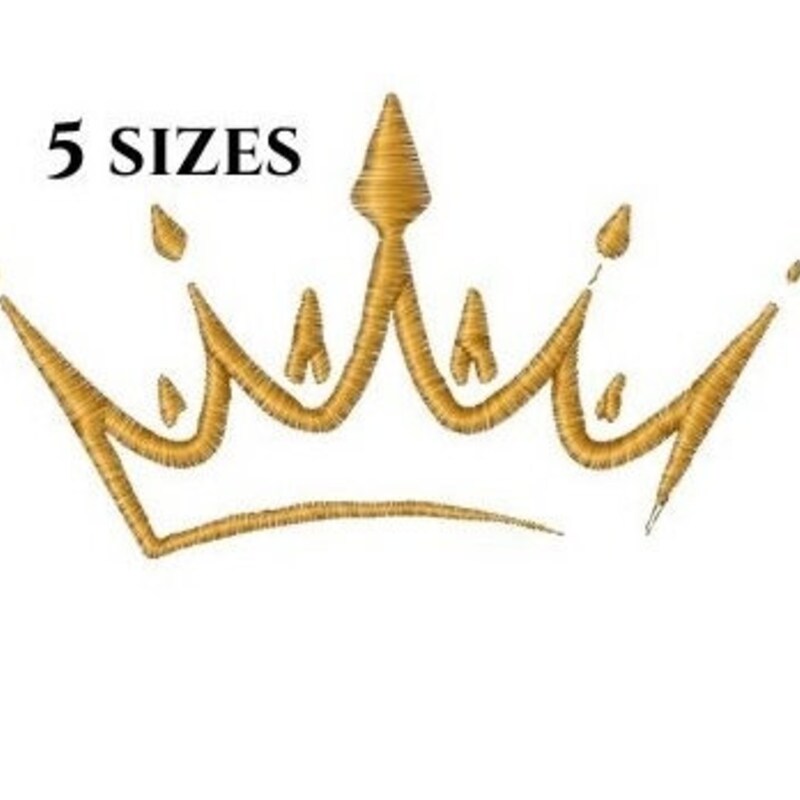 Crown Embroidery Pattern - Etsy