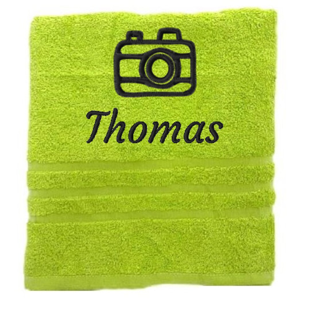 Personalised Photographer Towel Embroidered Towels With Name - Etsy