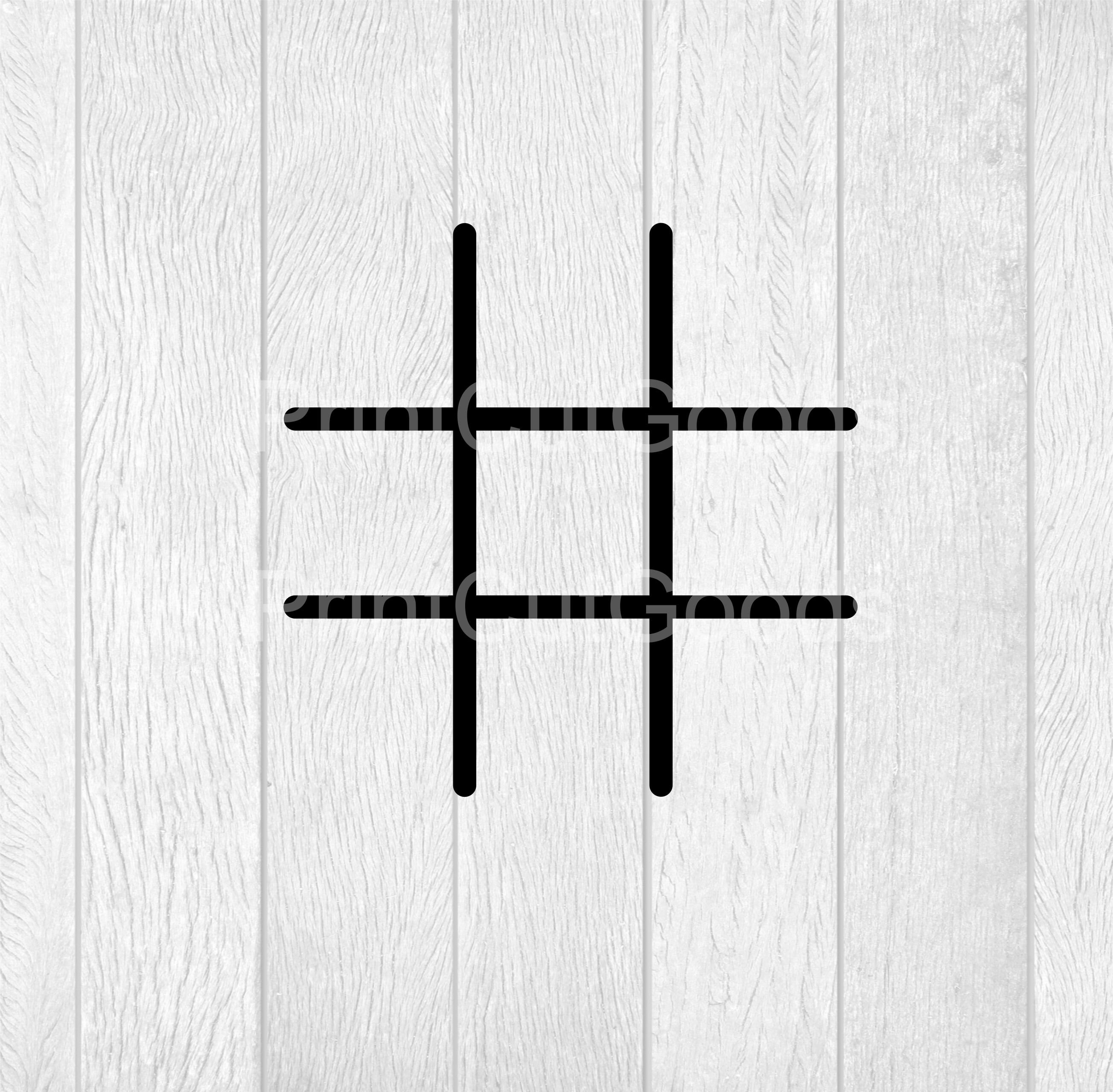 Tic tac toe svg tic tac toe grid svg Tic tac toe cut file | Etsy