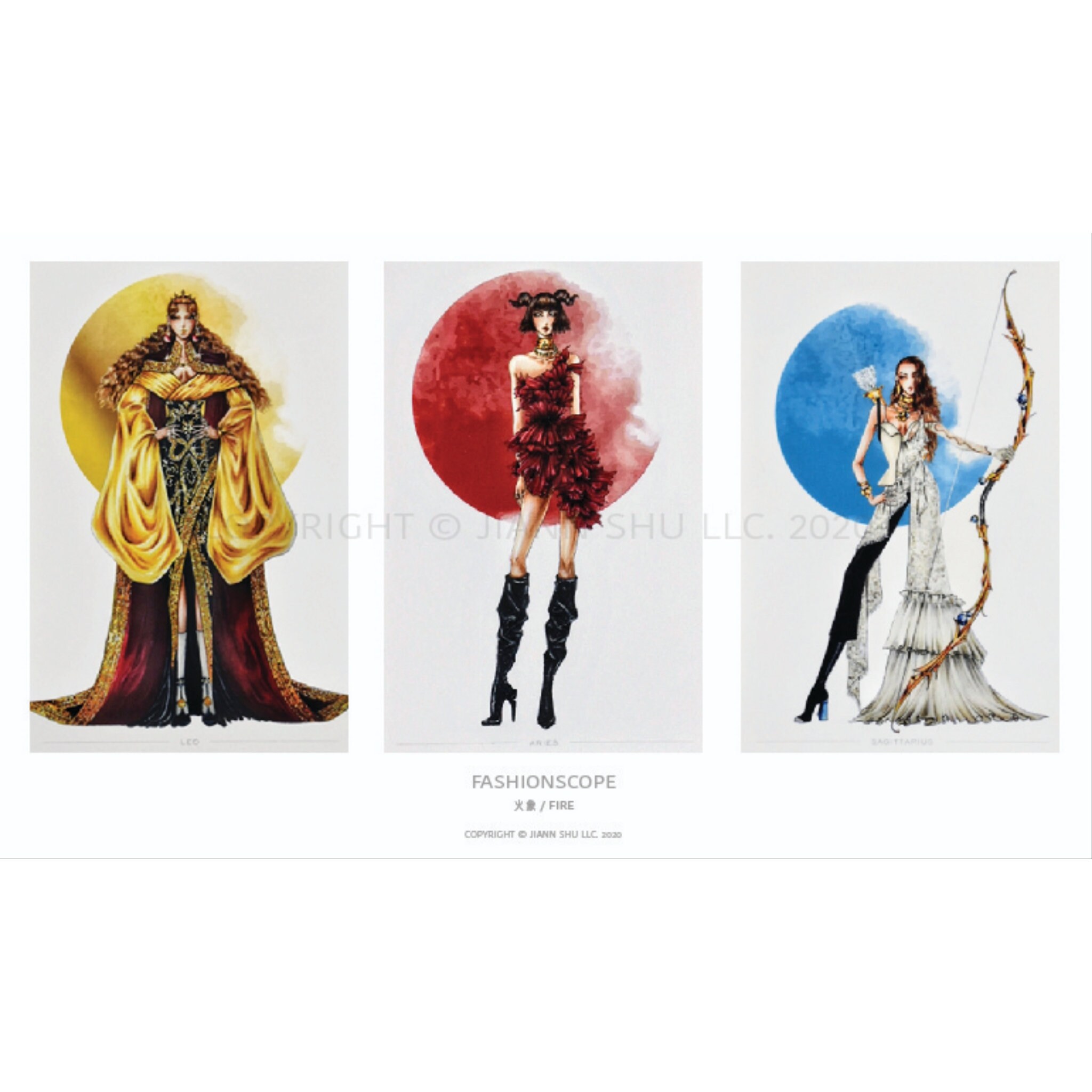 Fashion Design Horoscope Postcard Set Fashionscope Postcard - Etsy New ...
