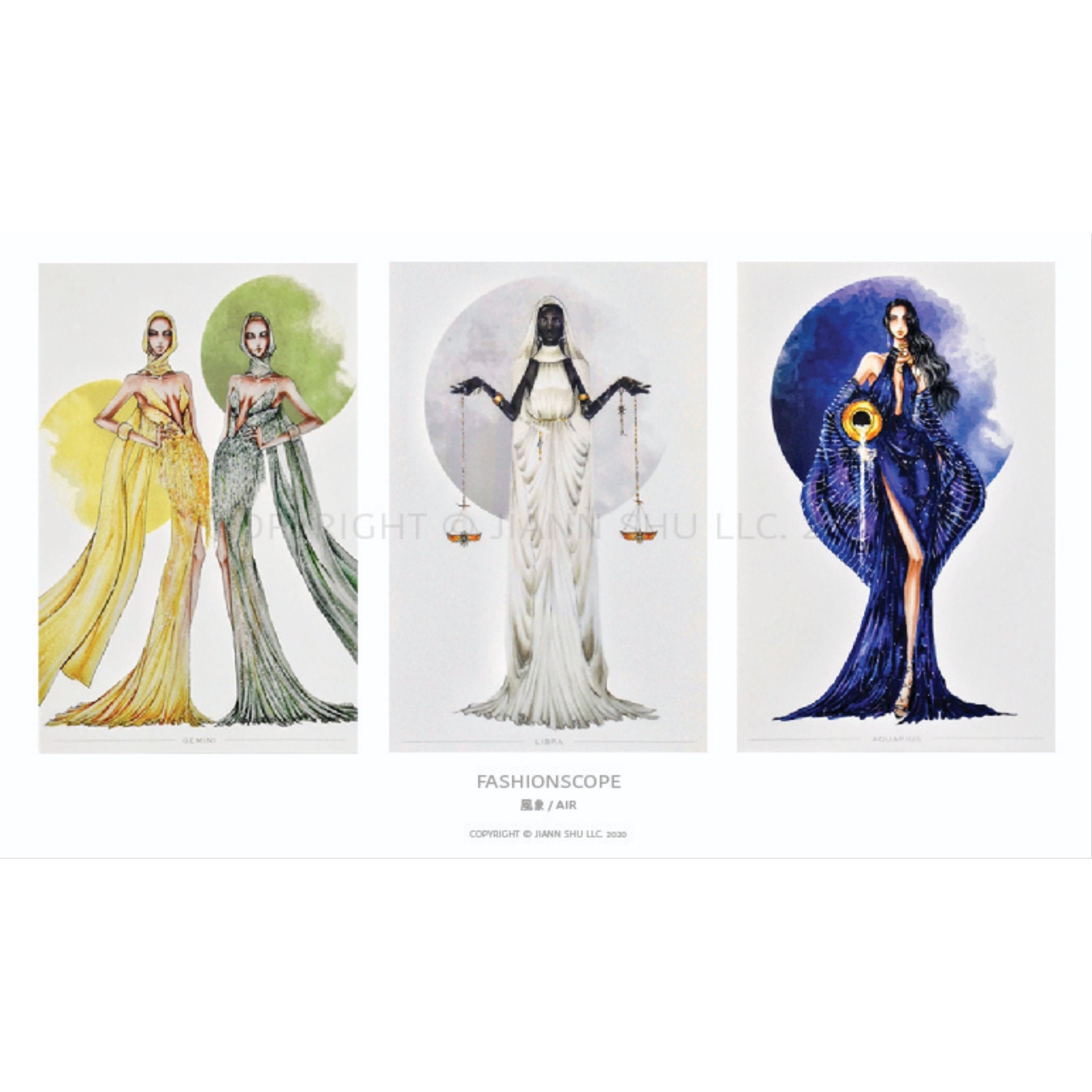 Fashion Design Horoscope Postcard Set Fashionscope Postcard - Etsy New ...