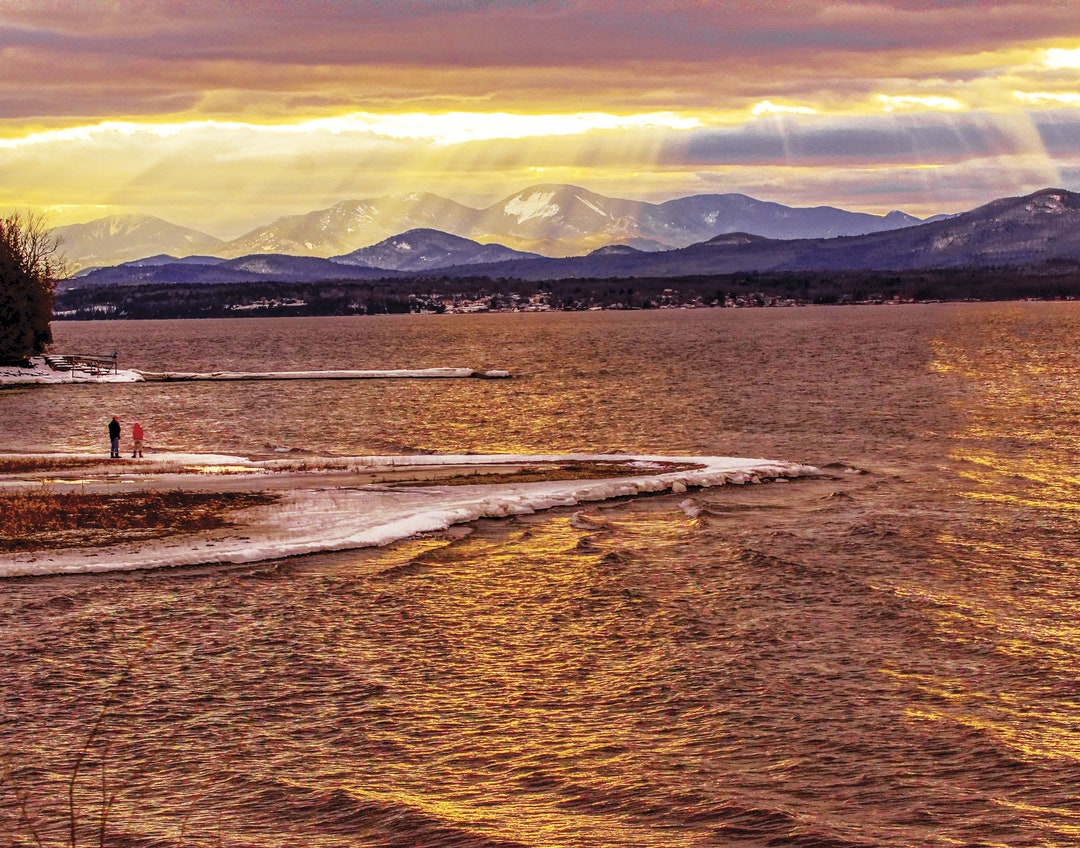 CHARLOTTE BEACH SUNSET: Sunset Photo, Sunset Print, Water Reflection ...