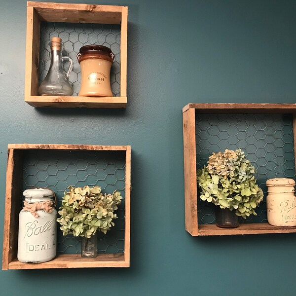 Chicken Wire Shelves - Etsy