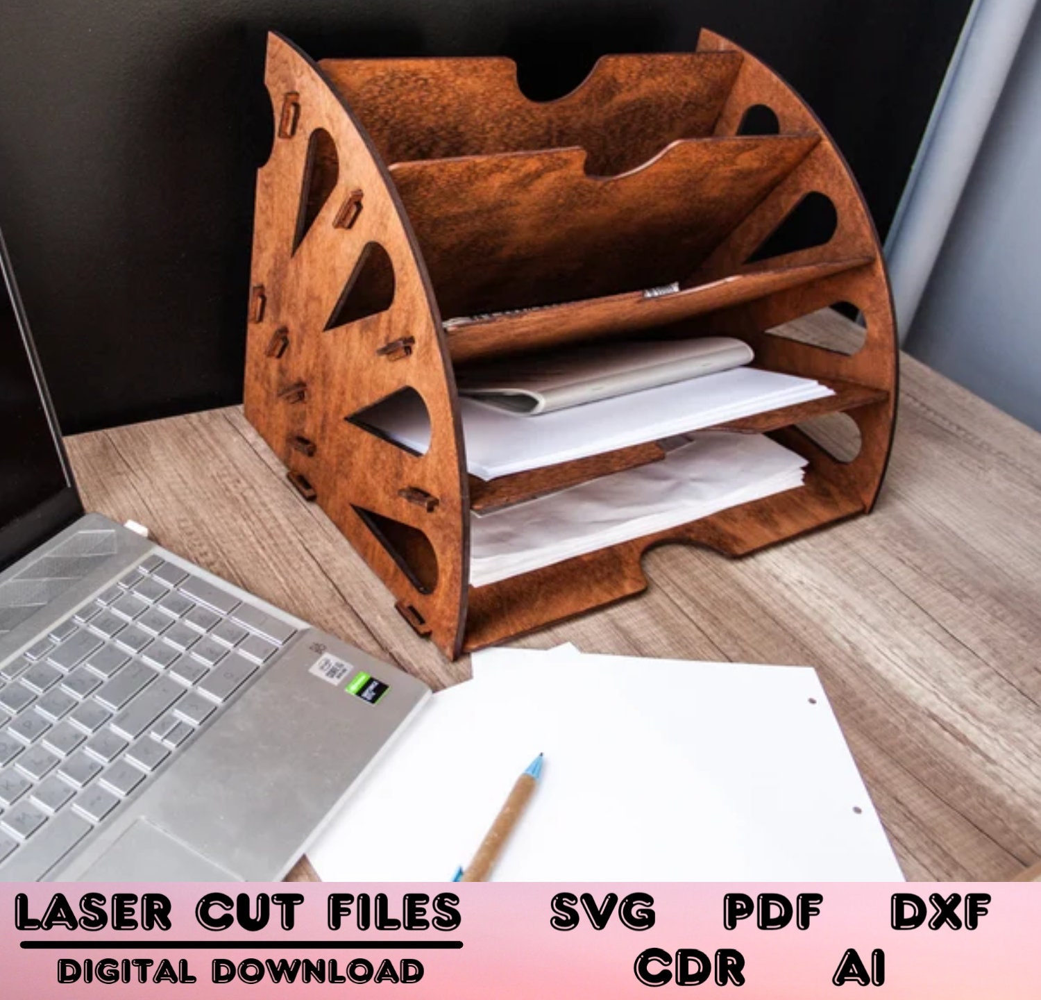 Desk Organizer Svg Desktop Organizer Svg Document Organizer - Etsy