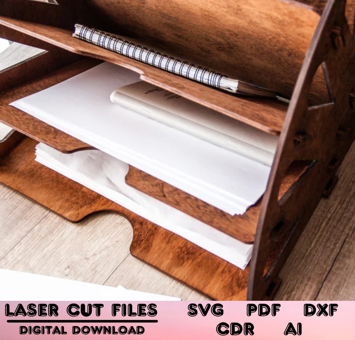 Desk Organizer Svg Desktop Organizer Svg Document Organizer - Etsy