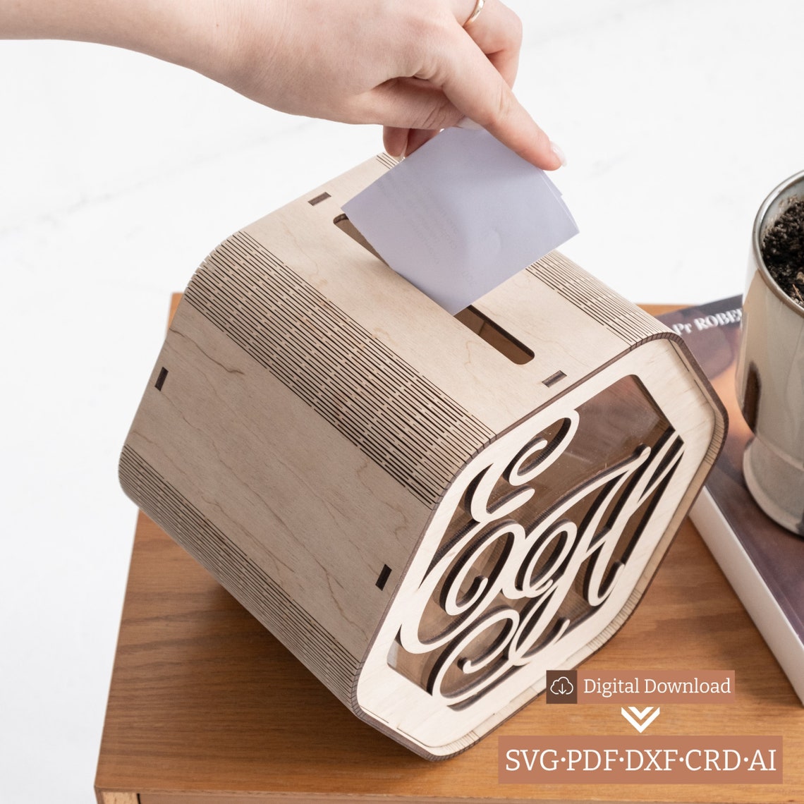 Wedding Card Box Pattern Wedding Card Box Pdf Wedding Card - Etsy