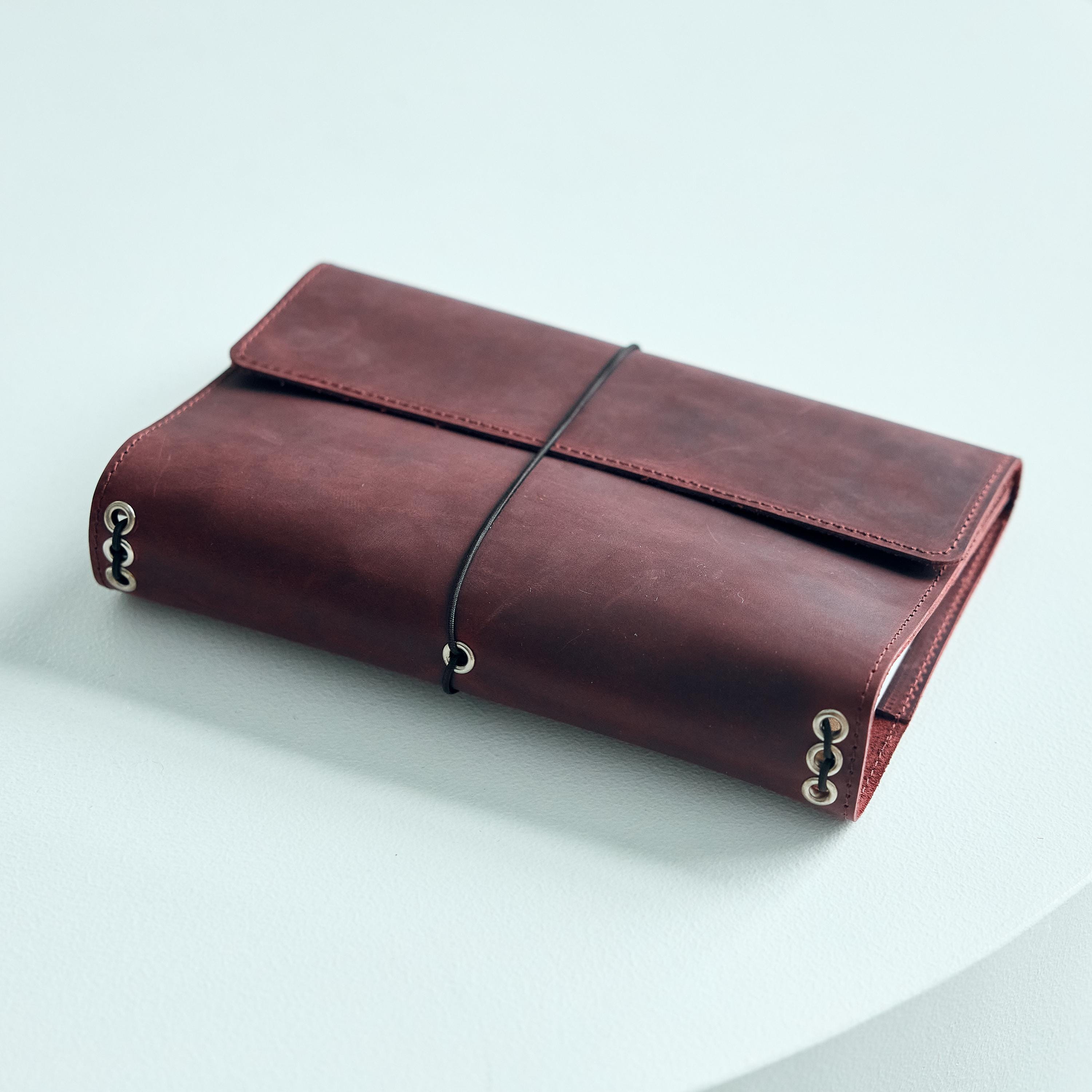 Custom Leather Notebook Cover, Leather Journal Cover A5, Personalized ...