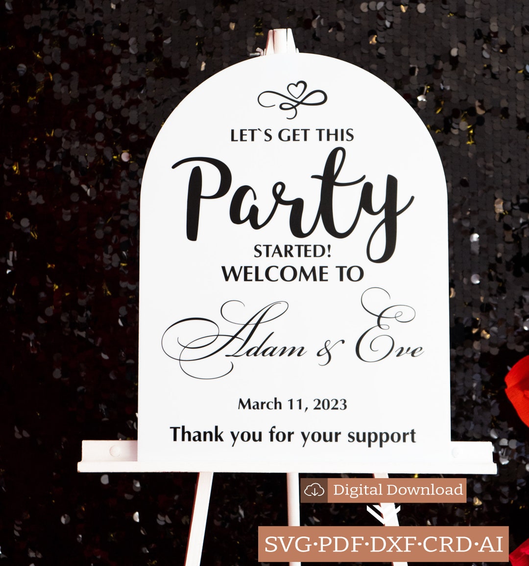 Wooden Welcome Sign Svg, Wooden Welcome Sign Pdf, Wedding Welcome Sign ...