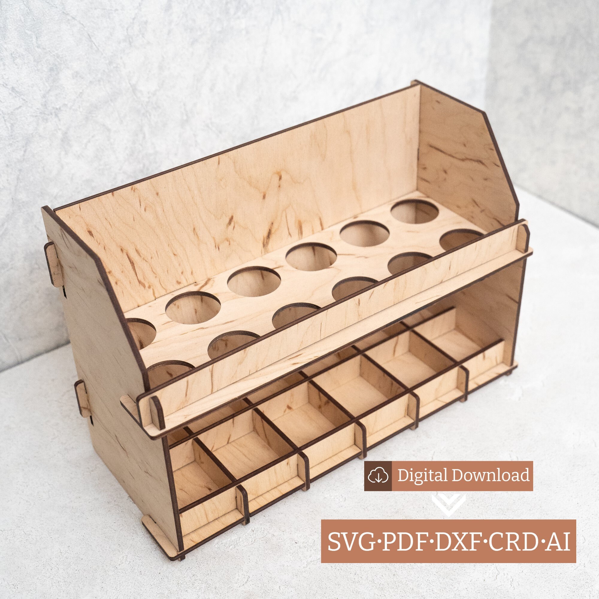 Tool Rack Pattern, Tool Rack Pdf, Tool Rack Svg, Tool Organizer Pattern ...