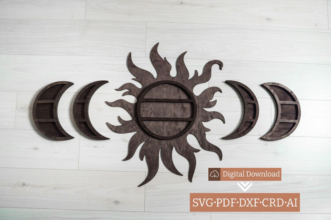 Sun Shelf Svg, Sun Shelf Pdf, Sun Shelf Pattern, Moon Shelf Pattern ...