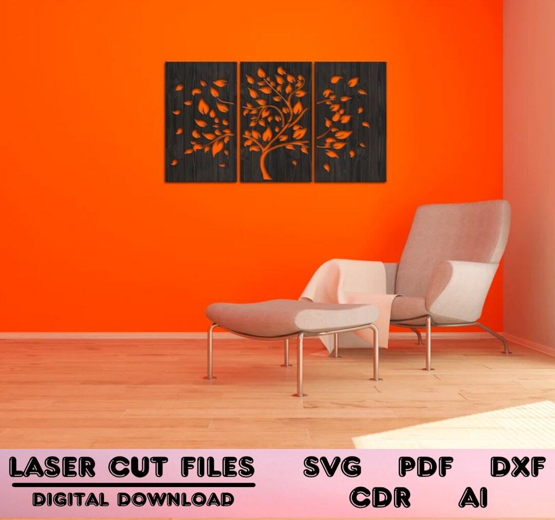 Tree of Life Svg, Tree of Life Pdf, Tree of Life Dxf, Tree Wood Wall ...