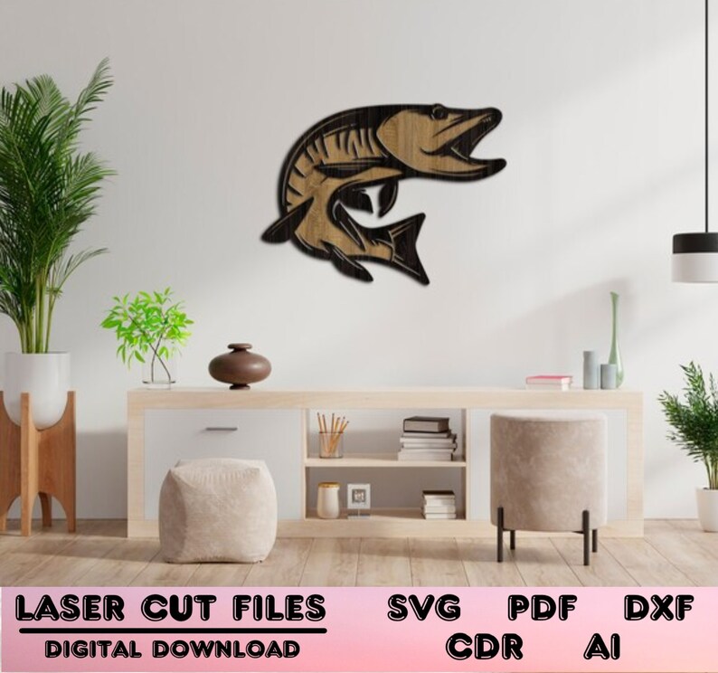 Muskie Fishing Svg, Muskie Fishing Pdf, Muskie Svg, Muskie Pdf, Muskie ...