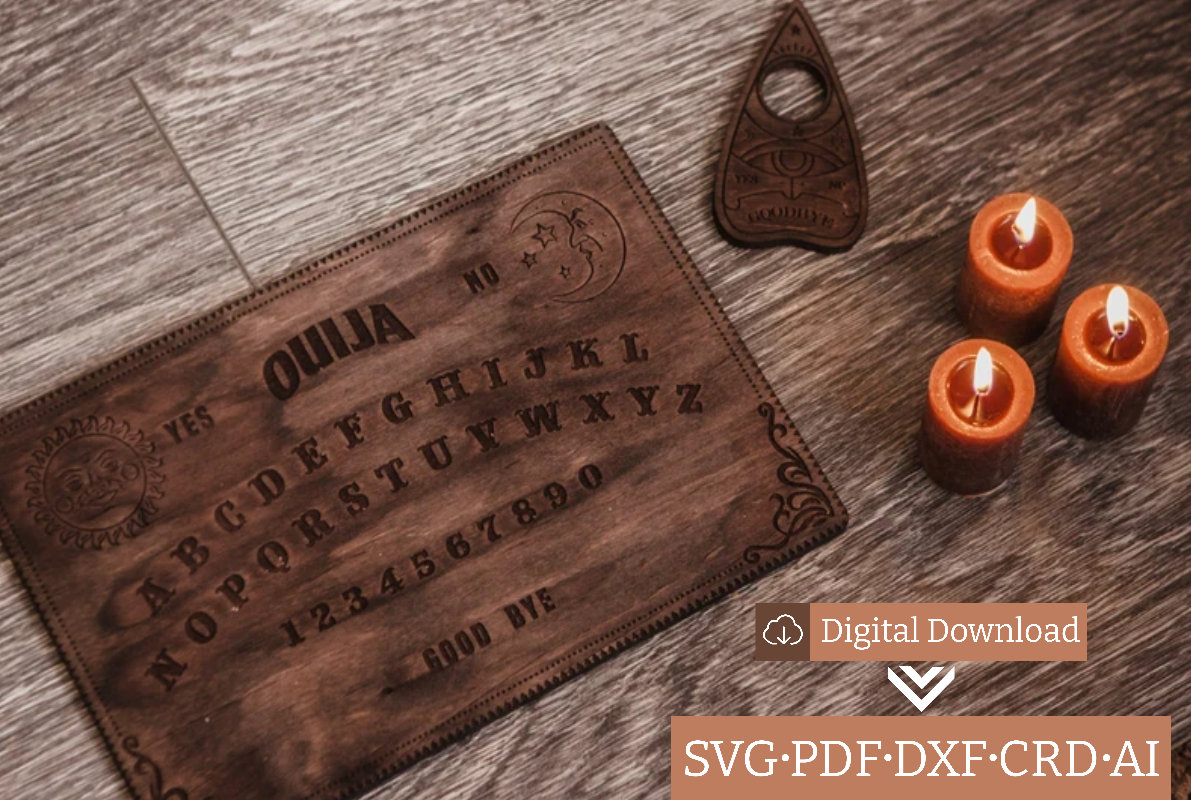 Ouija Board Svg, Ouija Board Pdf, Ouija Board Pattern, Spirit Board Svg, Spirit Board Pdf ...