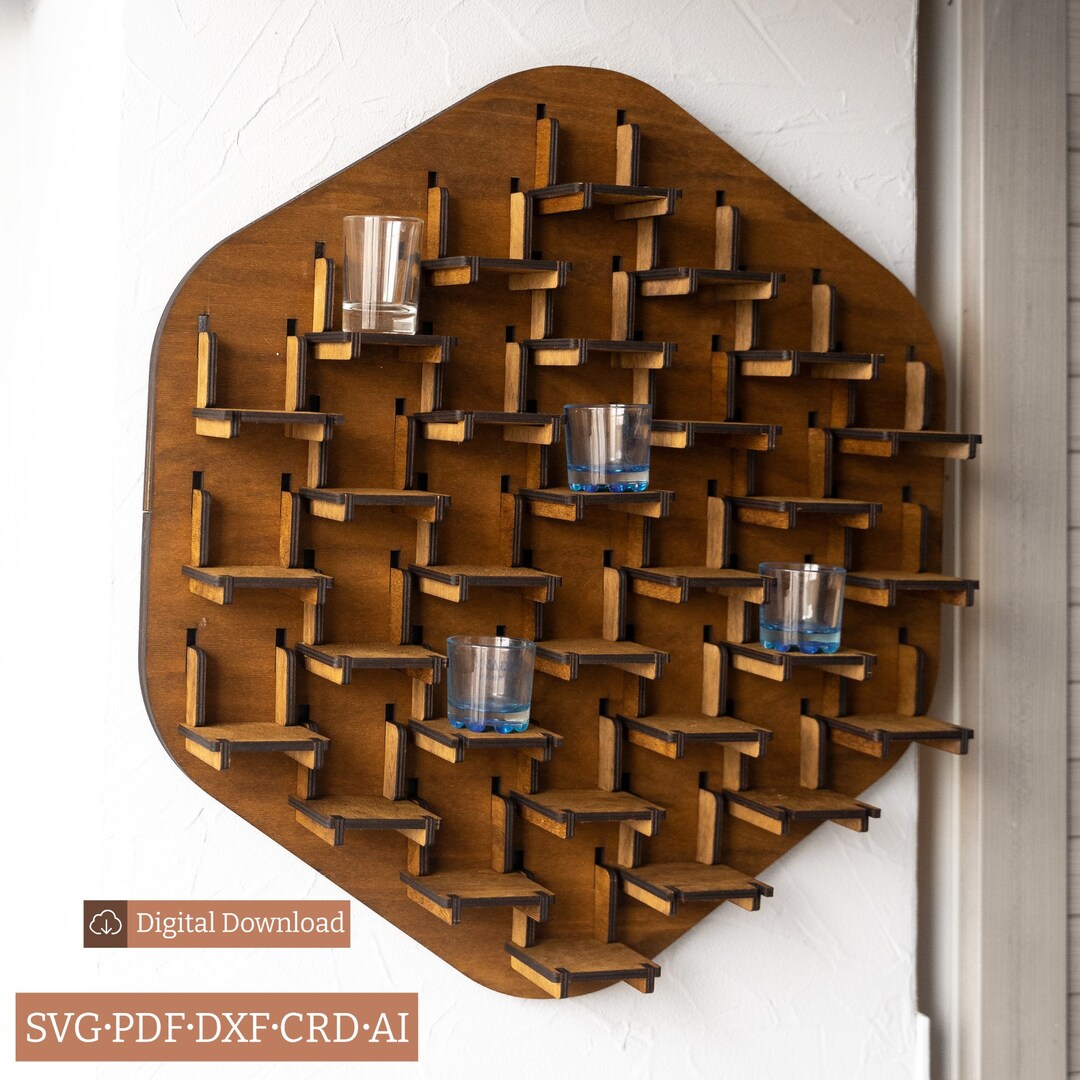 Wooden Glass Display Pattern, Wood Glass Display Pdf, Wood Glass ...