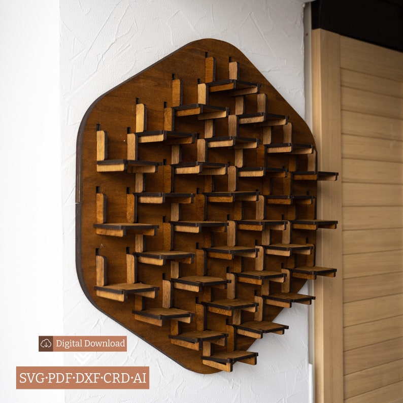 Wooden Glass Display Pattern, Wood Glass Display Pdf, Wood Glass ...