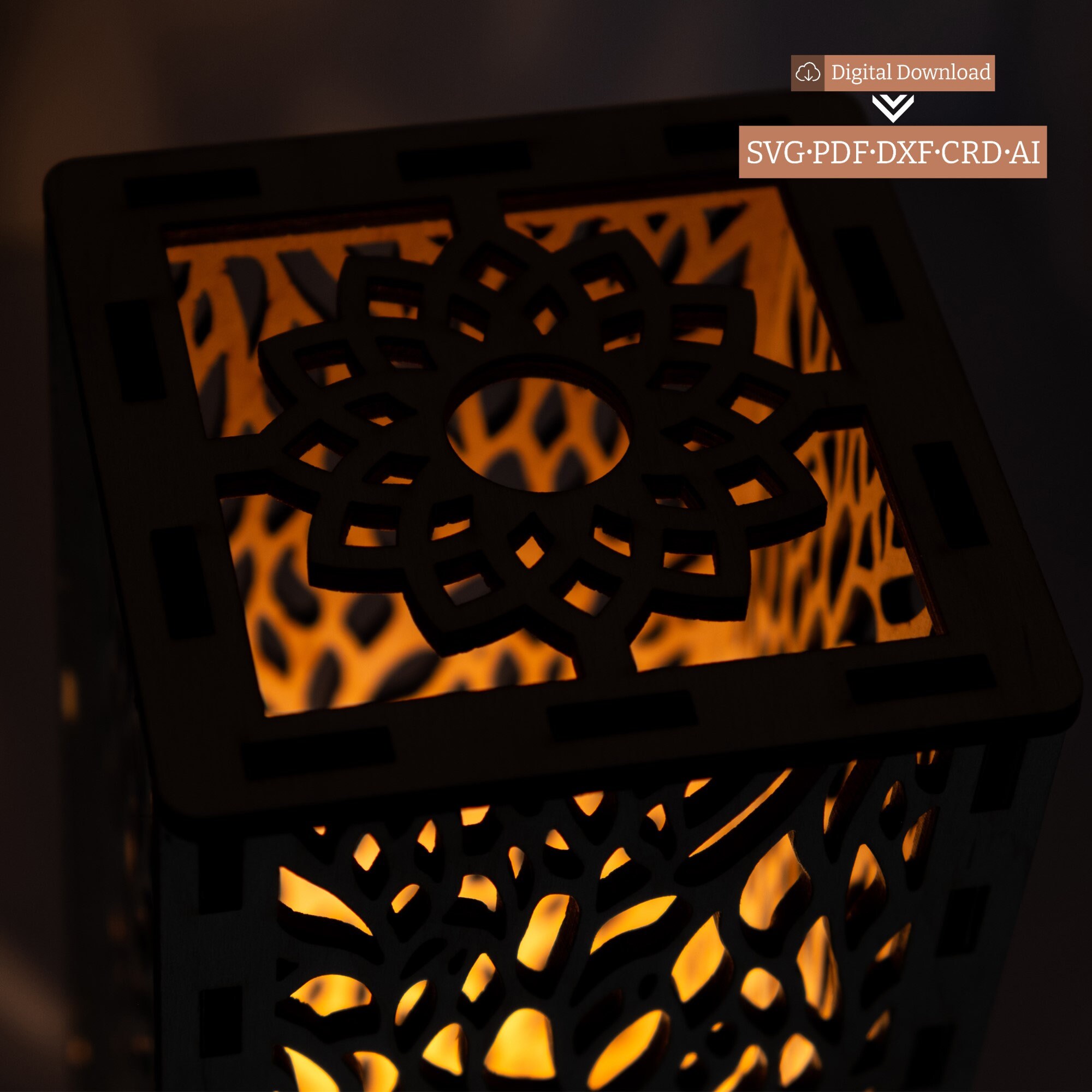 Wood Table Lamp Shade Pattern Wood Table Lamp Shade Pdf - Etsy