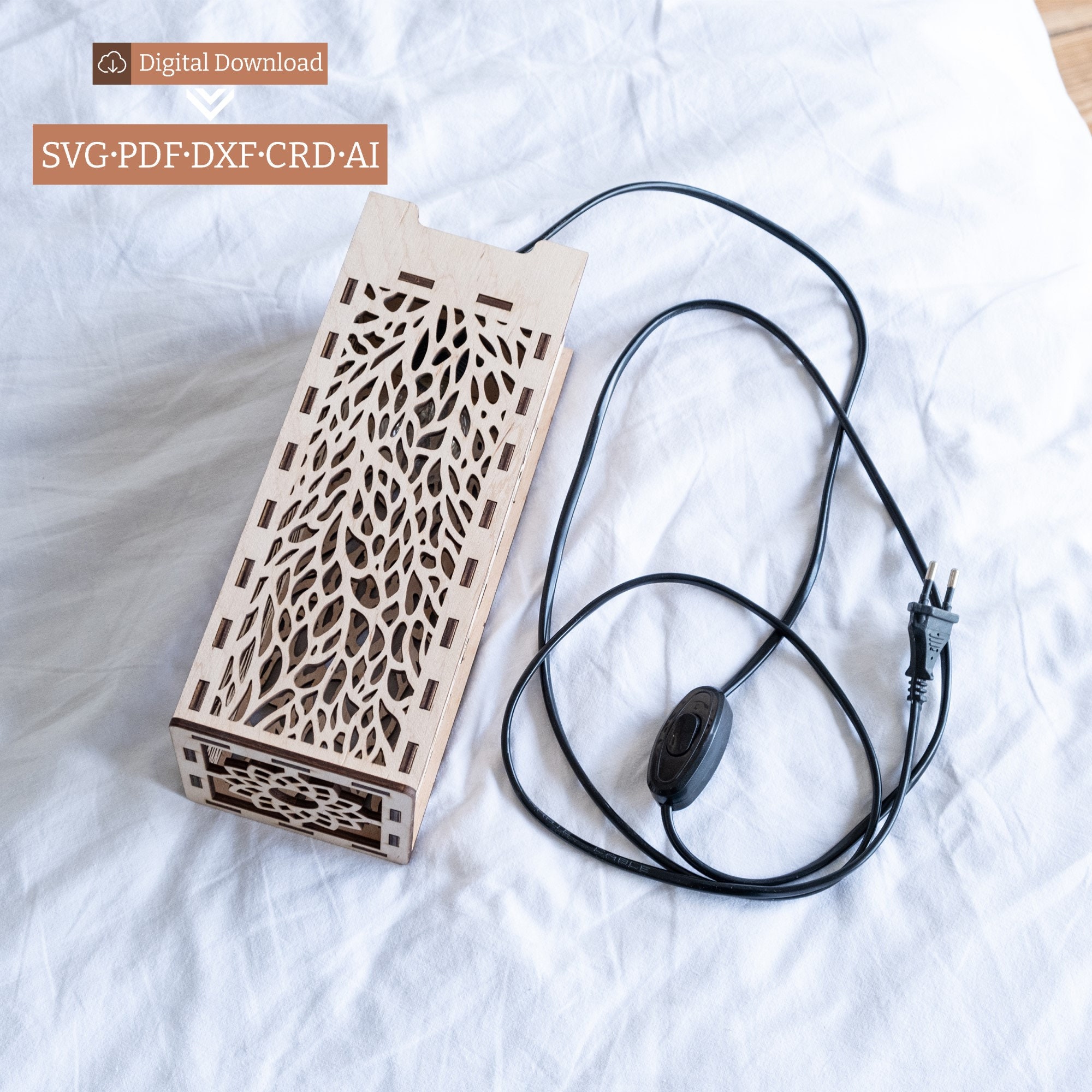 Wood Table Lamp Shade Pattern Wood Table Lamp Shade Pdf - Etsy