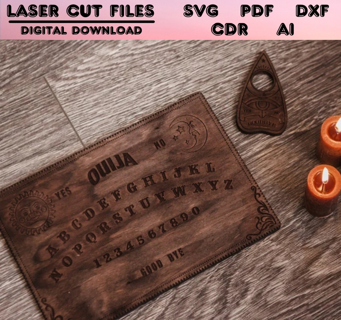 Ouija Board Svg Ouija Board Pdf Spirit Board Pdf Spirit - Etsy
