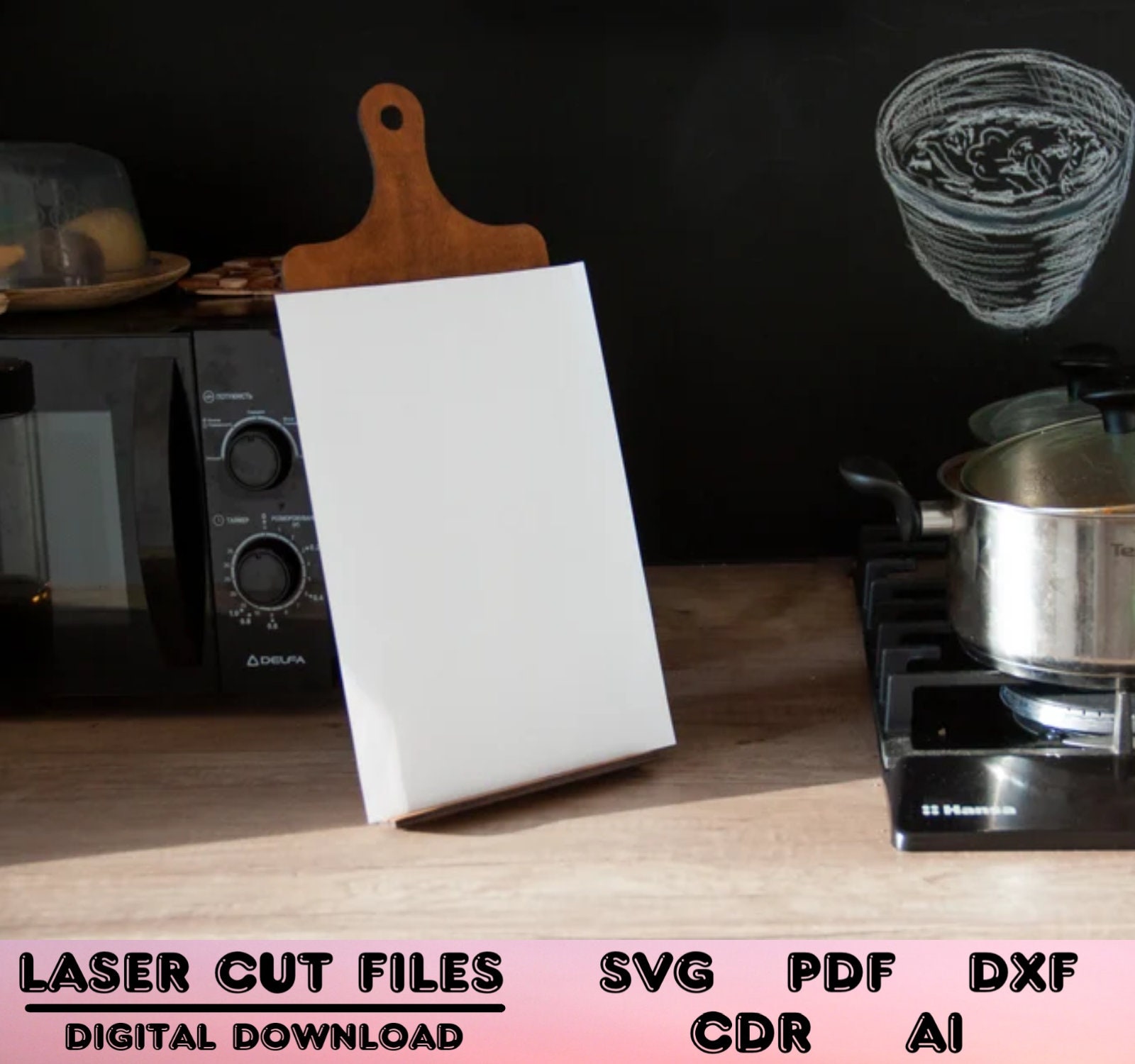 Cookbook Stand Svg, Cookbook Stand Pdf, Cookbook Holder Svg, Cookbook ...