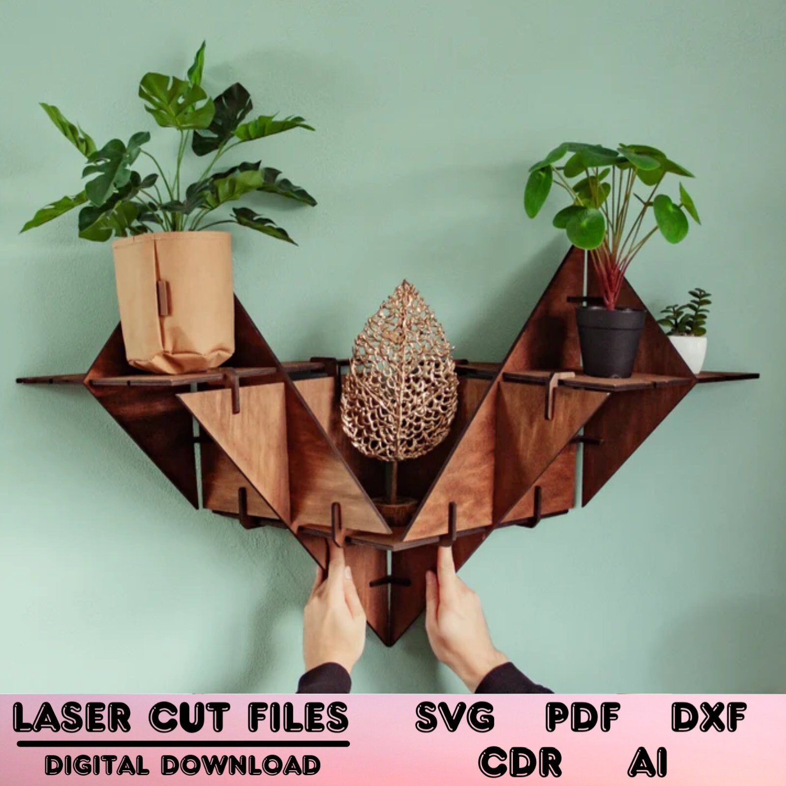 Plant Wall Shelf Svg Plant Wall Shelf Pdf Plant Wall Shelves - Etsy