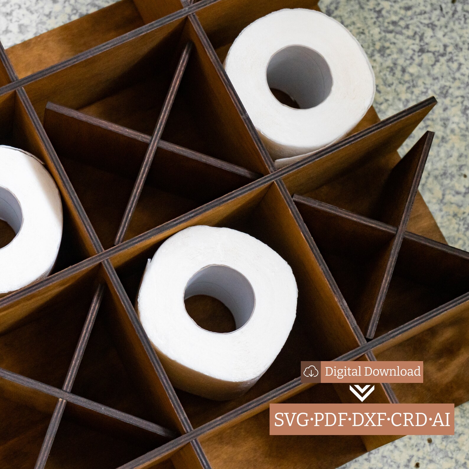 Toilet Paper Organizer Laser Cut, Toilet Paper Organizer Pattern ...