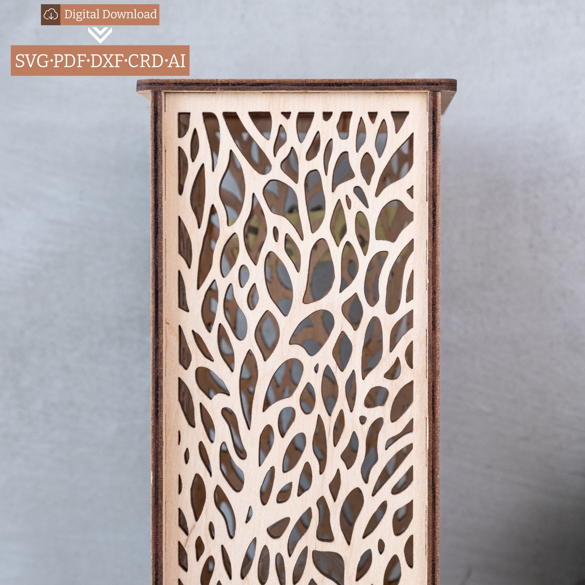 Wood Table Lamp Shade Pattern Wood Table Lamp Shade Pdf - Etsy