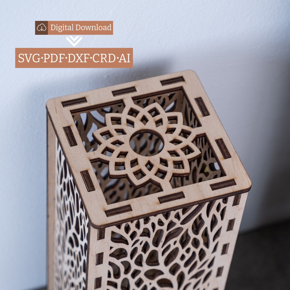 Wood Table Lamp Shade Pattern Wood Table Lamp Shade Pdf - Etsy