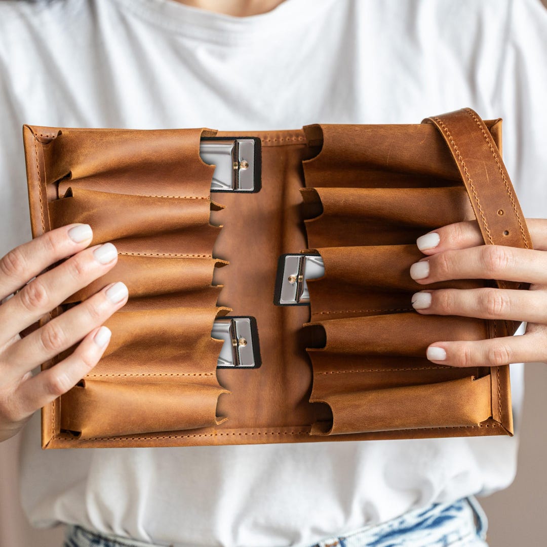 Custom Leather Harmonica Case, Leather Harmonica Holder, Harmonica ...