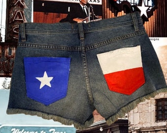 Texas Flag Shorts - Etsy