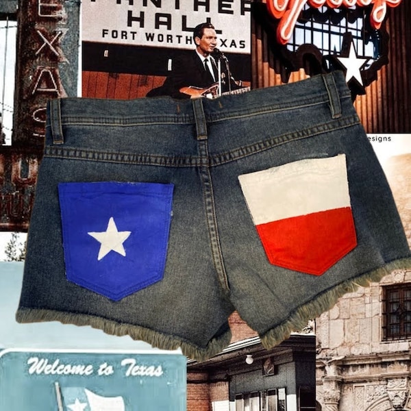 Texas Flag Shorts Womens - Etsy