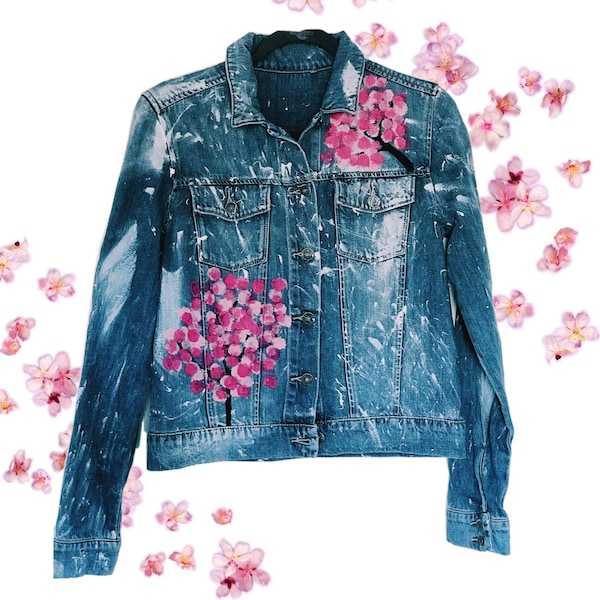 Hand Painted Denim - Etsy