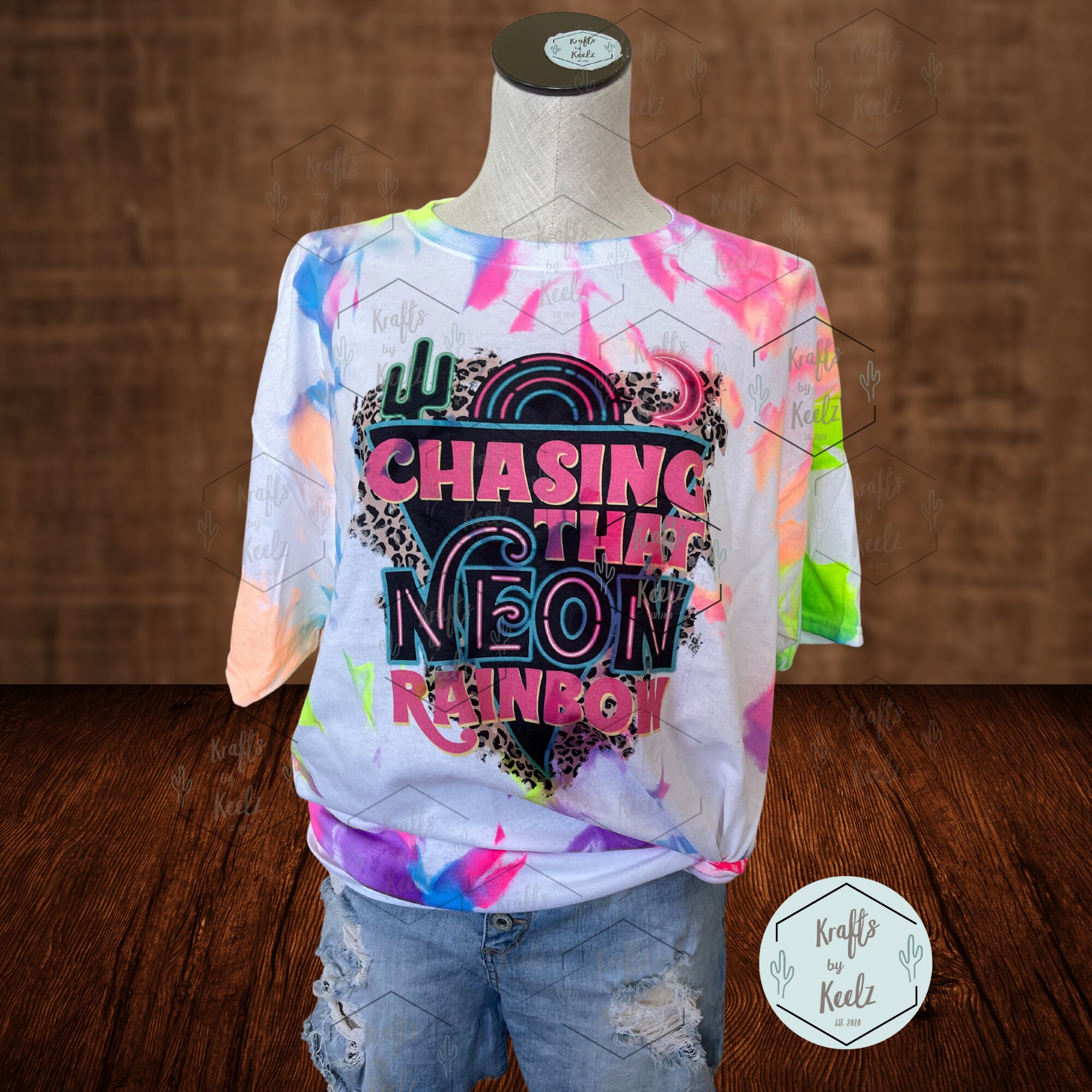 Neon Rainbow Color Splatter T-Shirt / Sublimation / PNG / | Etsy