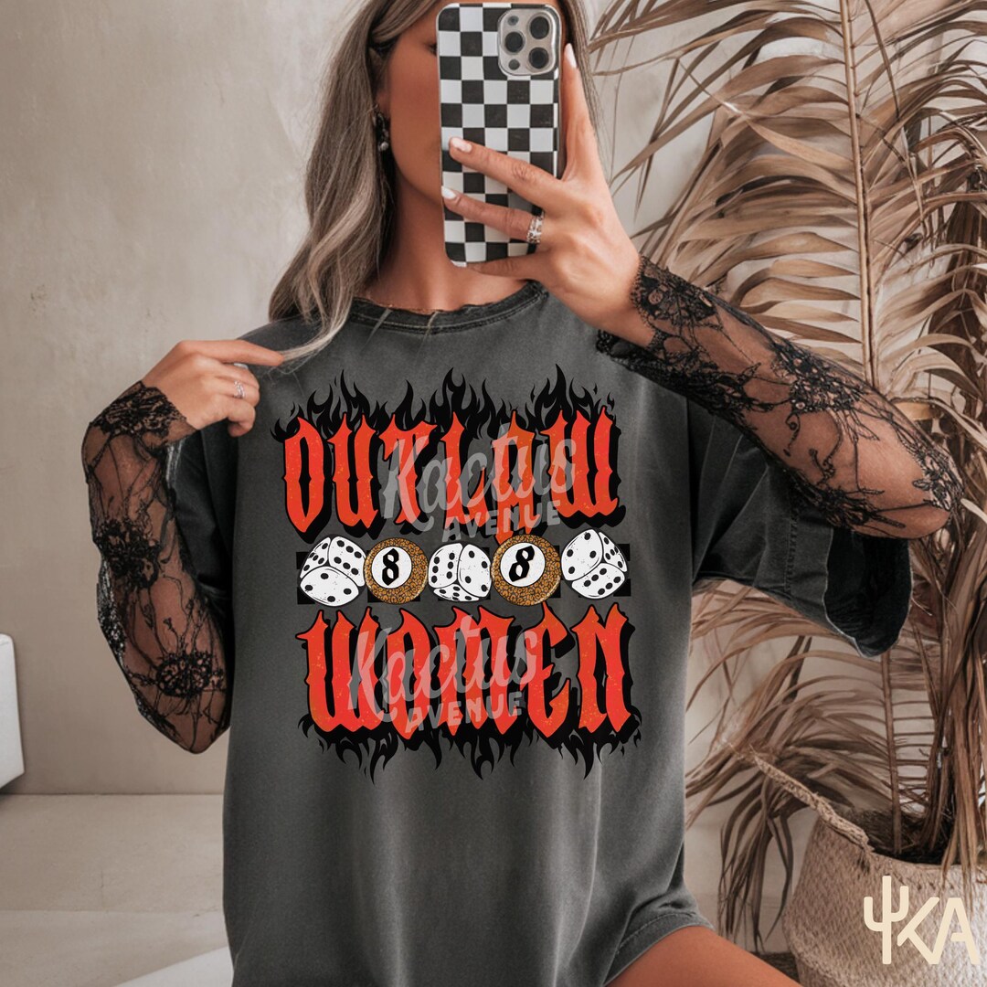 Outlaw Women Grunge Shirt, Yallternative Graphic Tee, Country Concert ...
