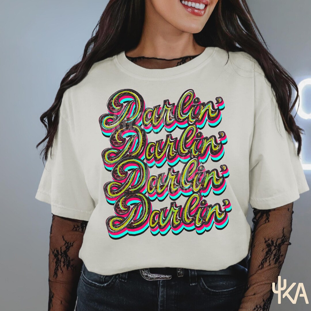 Vintage Western Darlin Shirt, Yallternative Western Graphics Shirt ...