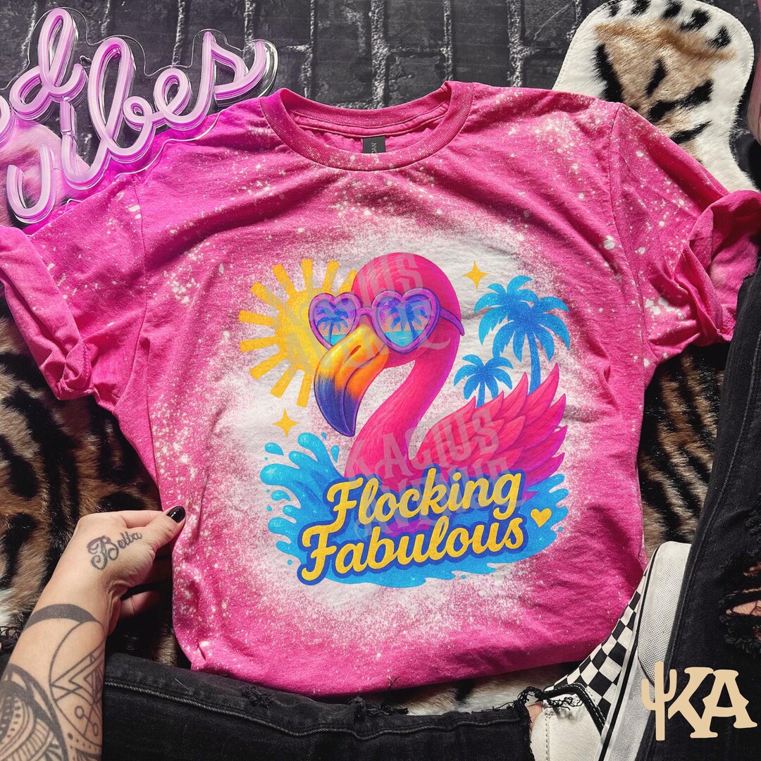 Flocking Fabulous Bleached Shirt, Custom Funny Shirt, Gift for Her ...