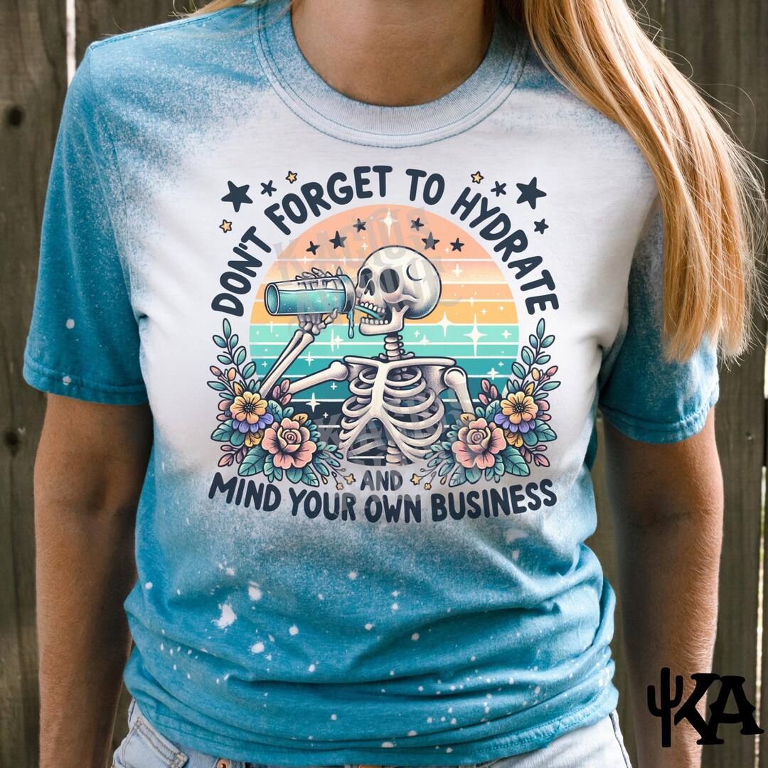 Spooky Hydration Bleached Shirt, Custom Funny Shirt, Gift for Her ...