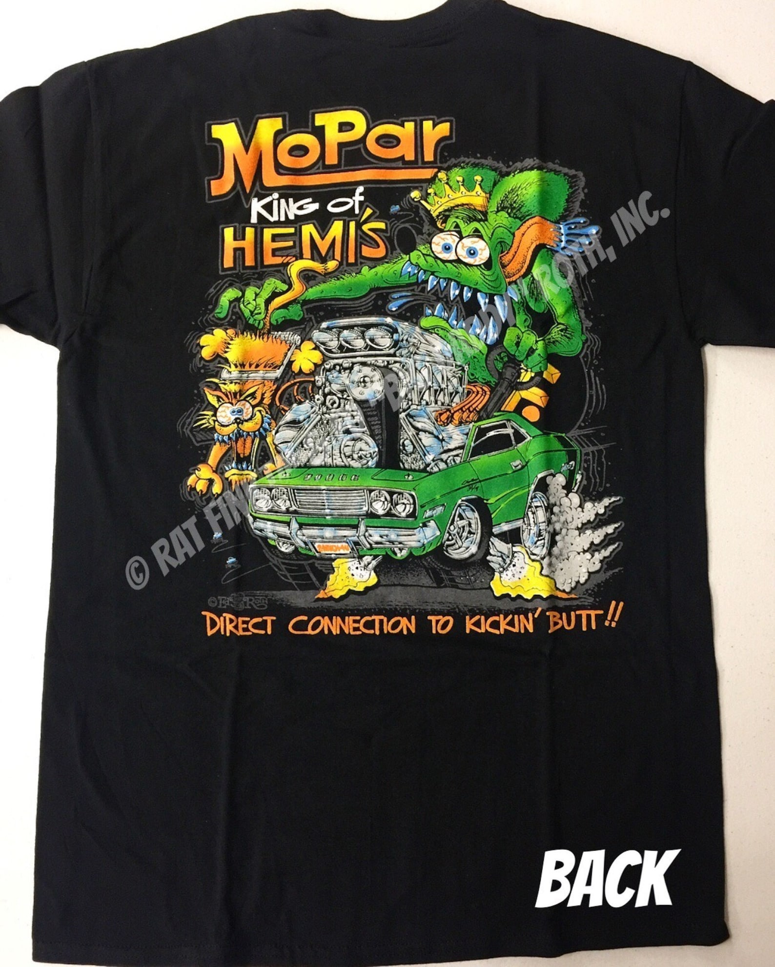 Official Rat Fink Mopar King of Hemis T-shirt Ed Big Daddy Roth Men's ...