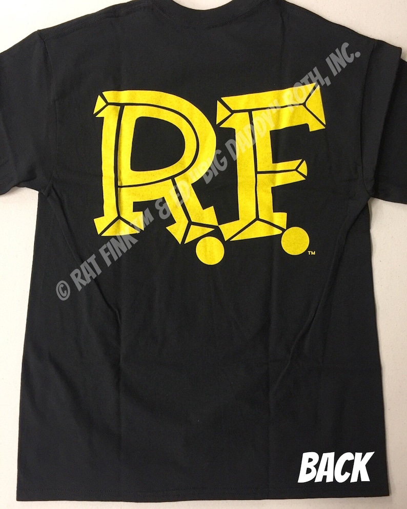 Official Rat Fink Signature T-shirt 56 Ed Big Daddy Roth Men's Black ...