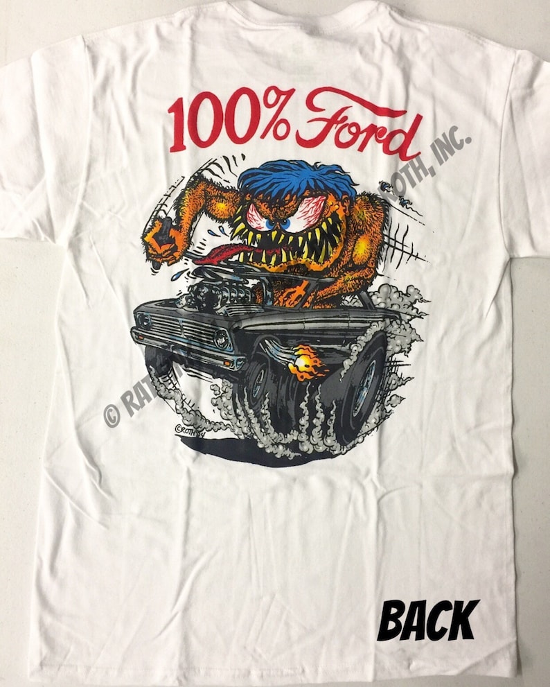 Official Rat Fink 100% Ford T-shirt Ed Big Daddy Roth Men's White Tee Size S-5XL - Etsy