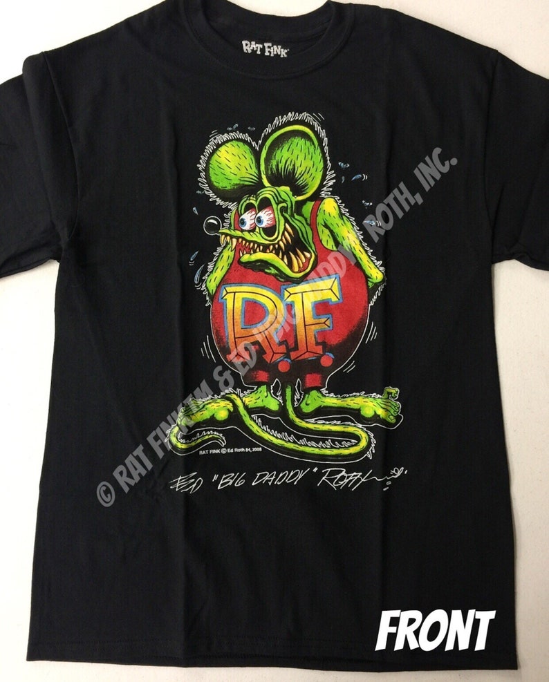 Official Rat Fink Signature T-shirt 56 Ed Big Daddy Roth - Etsy Canada