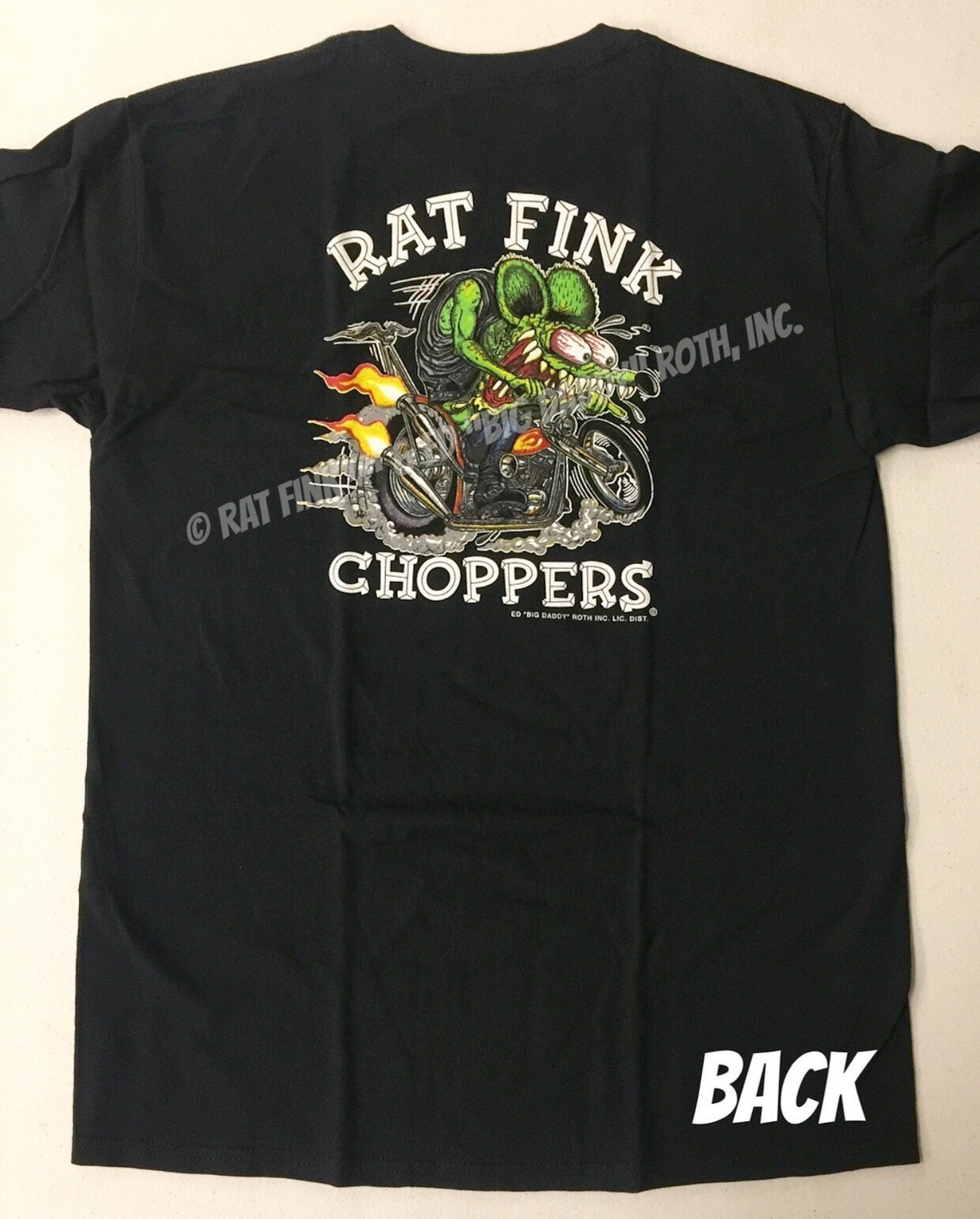 Official Rat Fink Choppers T-shirt Ed Big Daddy Roth Men's - Etsy