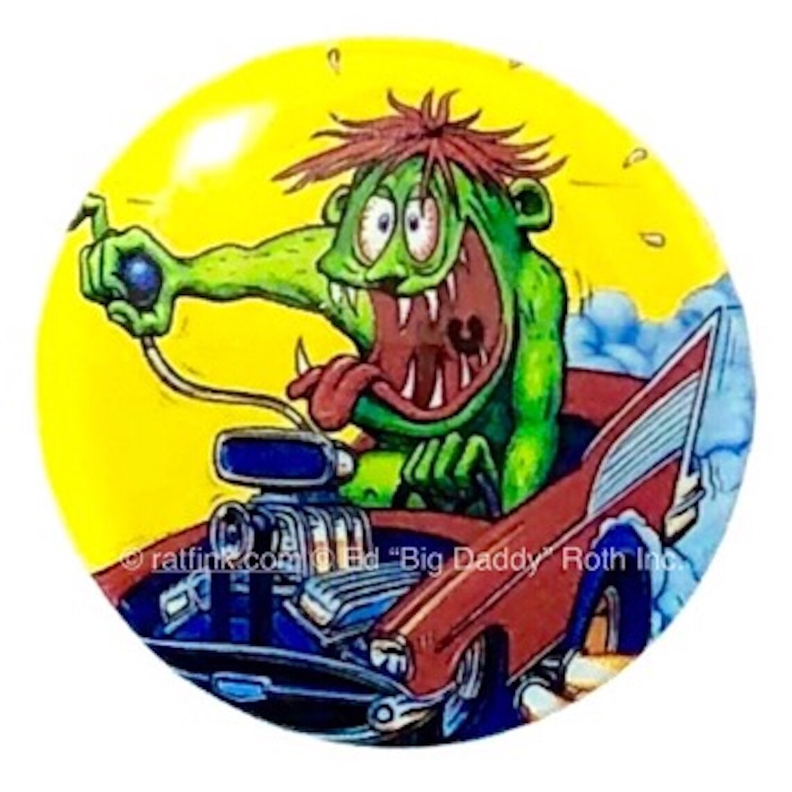 Official Rat Fink Mr. Gasser 57 Chevy Collectible Pinback Button Ed Big Daddy Roth - Etsy