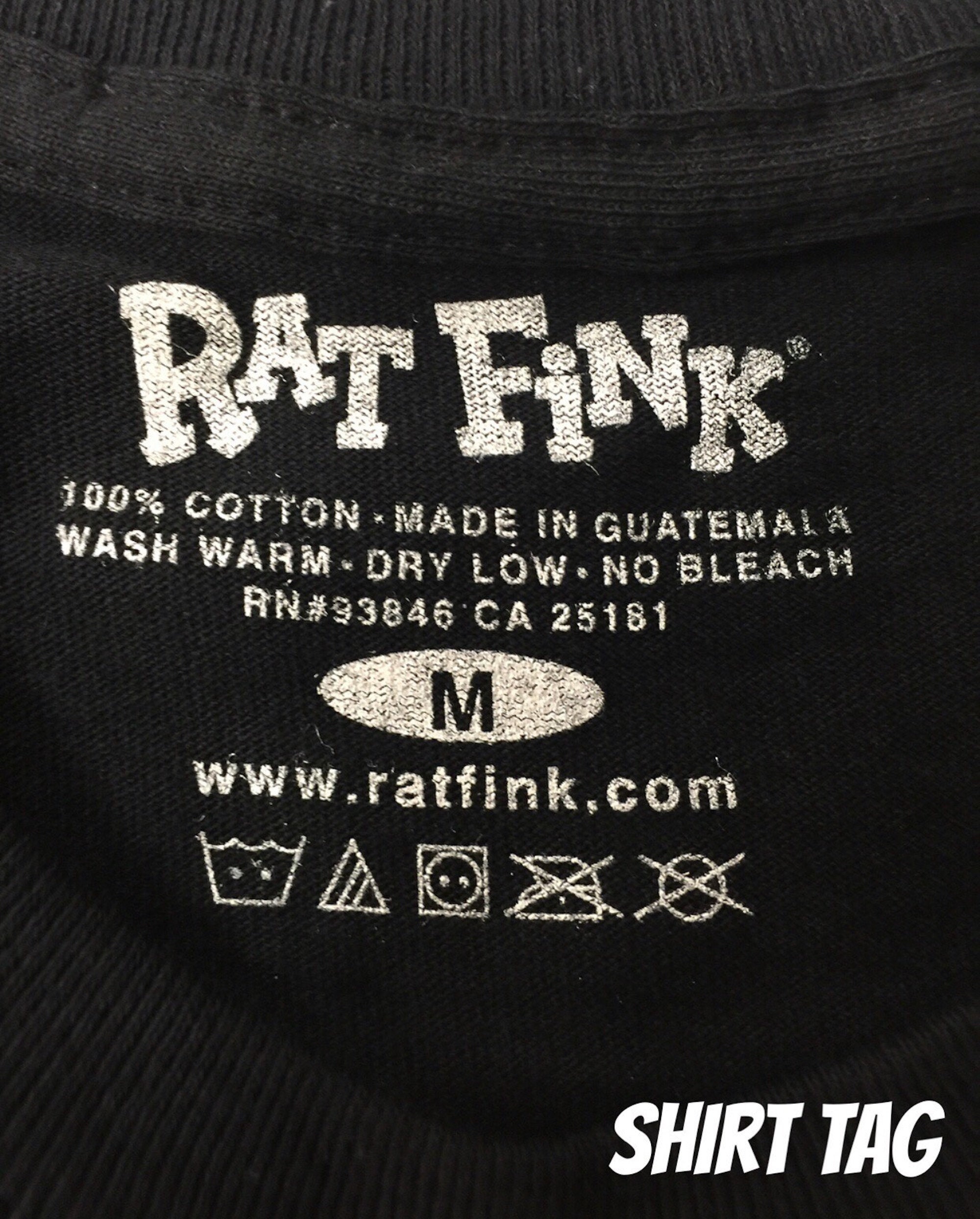 Official Rat Fink Kustoms Merc T-shirt Ed Big Daddy Roth Men's Black ...
