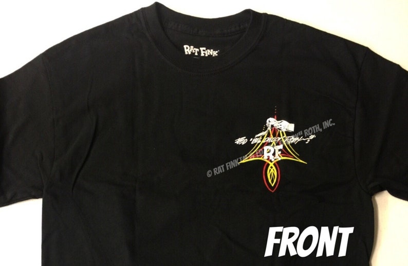 Official Rat Fink T-shirt Ed Big Daddy Roth Logo Pinstriping Men's ...