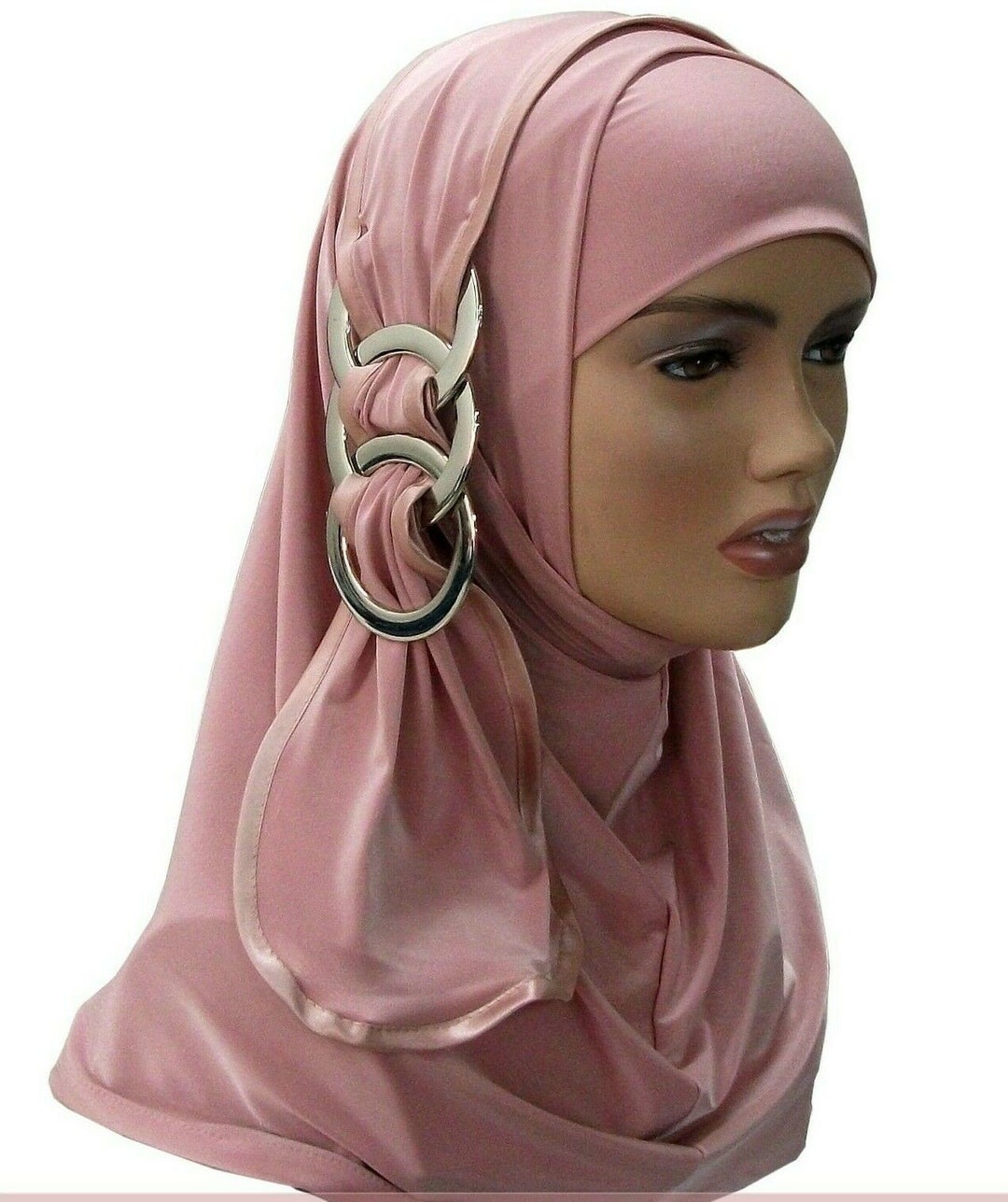 Fancy Ring Metal Hijab Head Wear Cover Scarf Islamic Dress High Quality ...